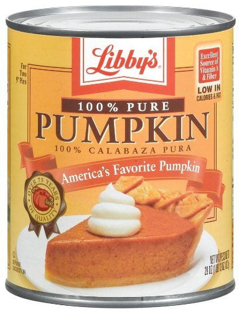 Libbys 100% Pure Pumpkin - 29 Oz (4 - Pack) - Walmart.com