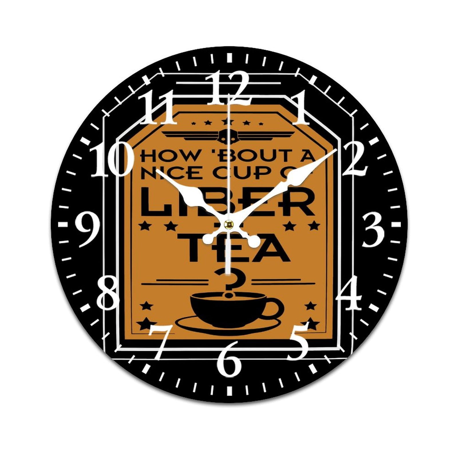 Liber Tea Wall Clock Modern Design Clocks Wall Hanging Home Office ...