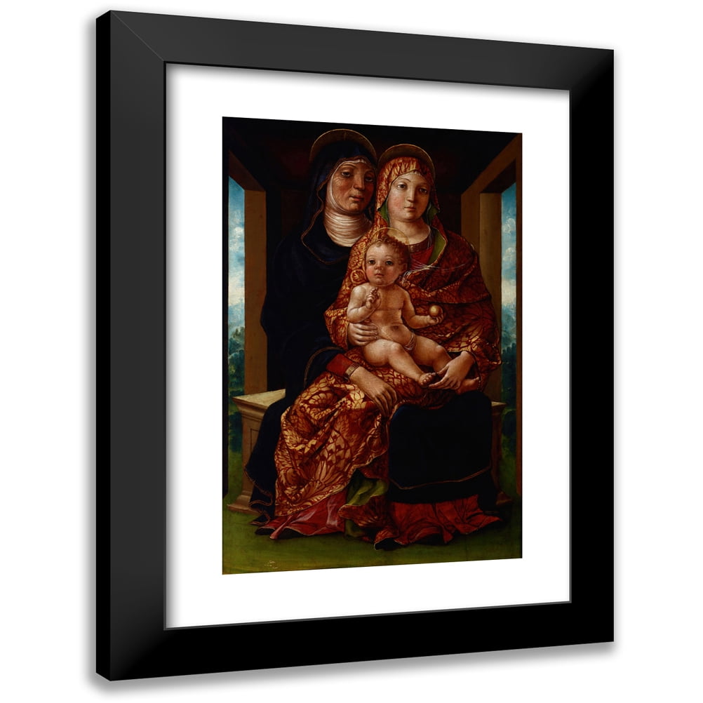 Liberale da Verona 11x14 Black Modern Framed Museum Art Print Titled - Madonna and Child with ...