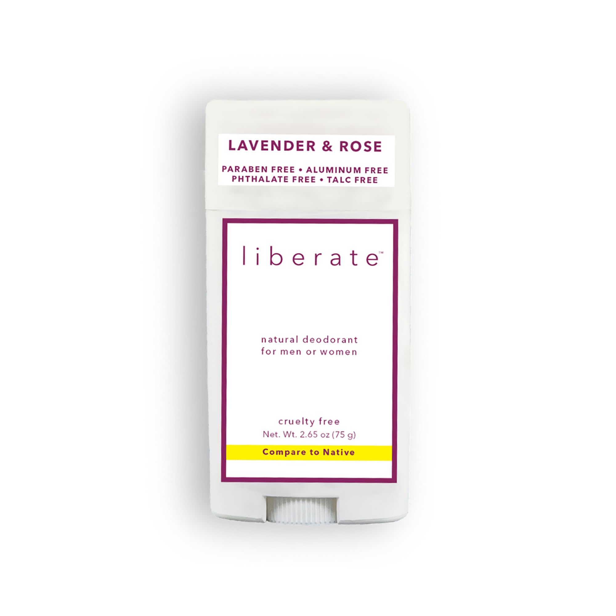 Liberate Skin, Inc. Natural Deodorant with Tapiocca Starch, Lavender ...