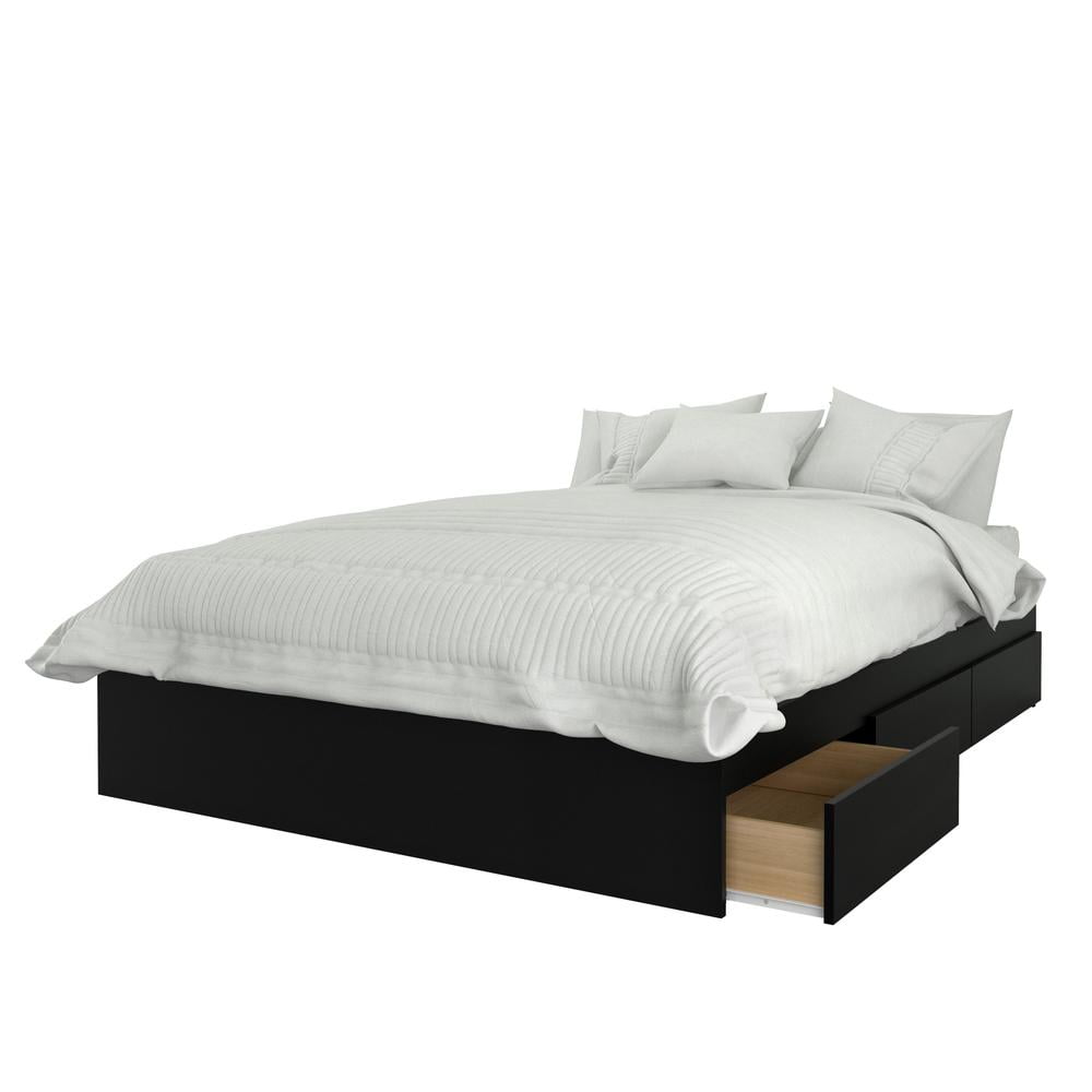 Nexera Liberia 4 Piece Bedroom Set, Truffle & Black - Walmart.com