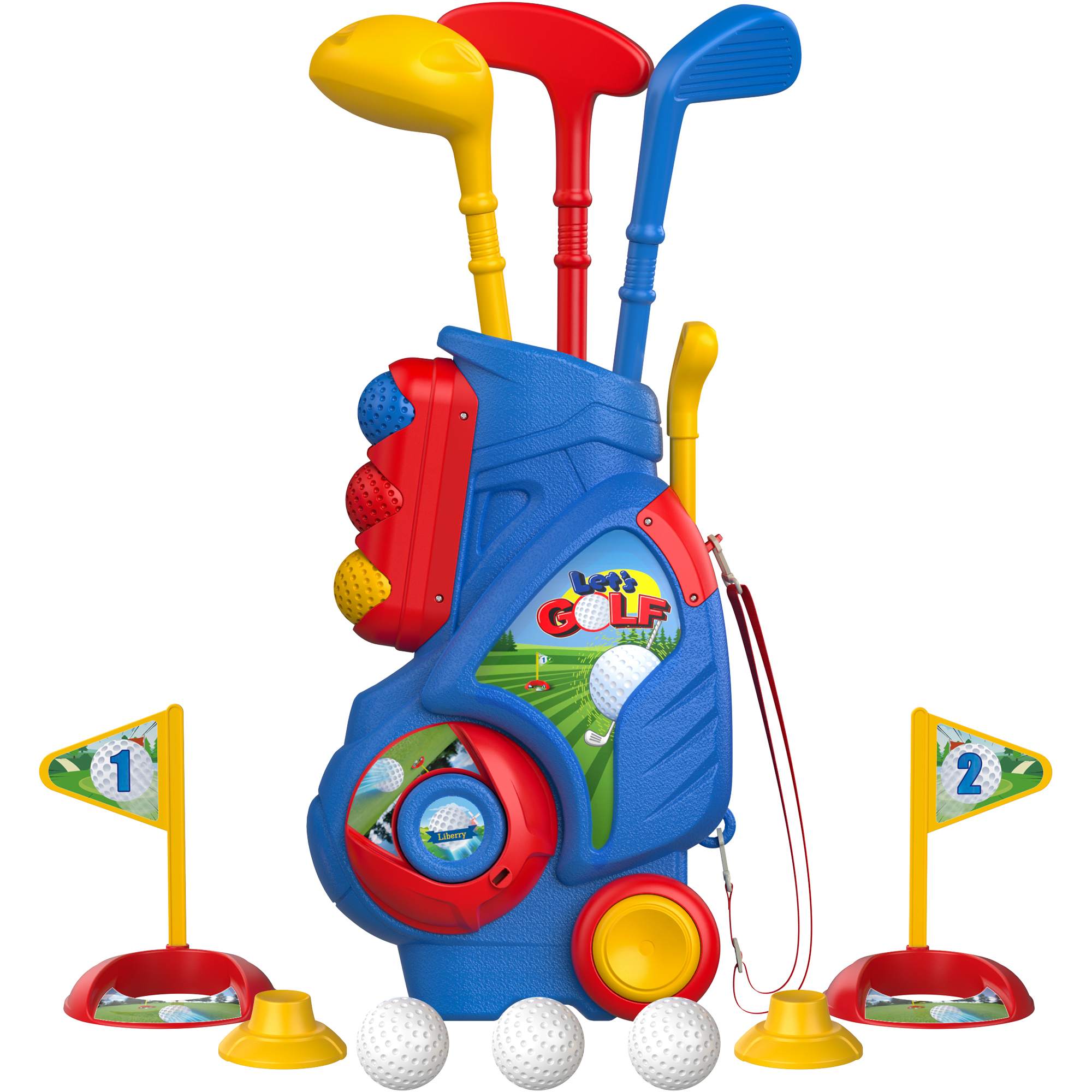 Toyvelt 2021 Edition Kids Golf Club Set with Golf Cart - Walmart.com