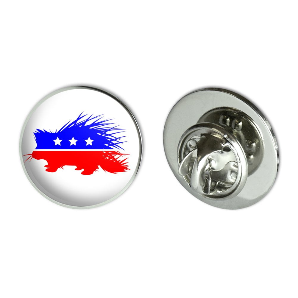 Libertarian Party Porcupine Metal 0.75" Lapel Hat Pin Tie Tack Pinback ...