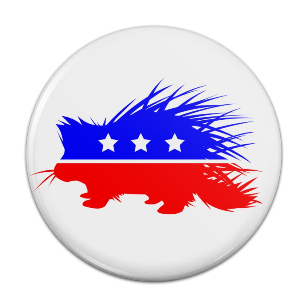 Libertarian Party Porcupine Pinback Button Pin Badge - 3" Diameter ...