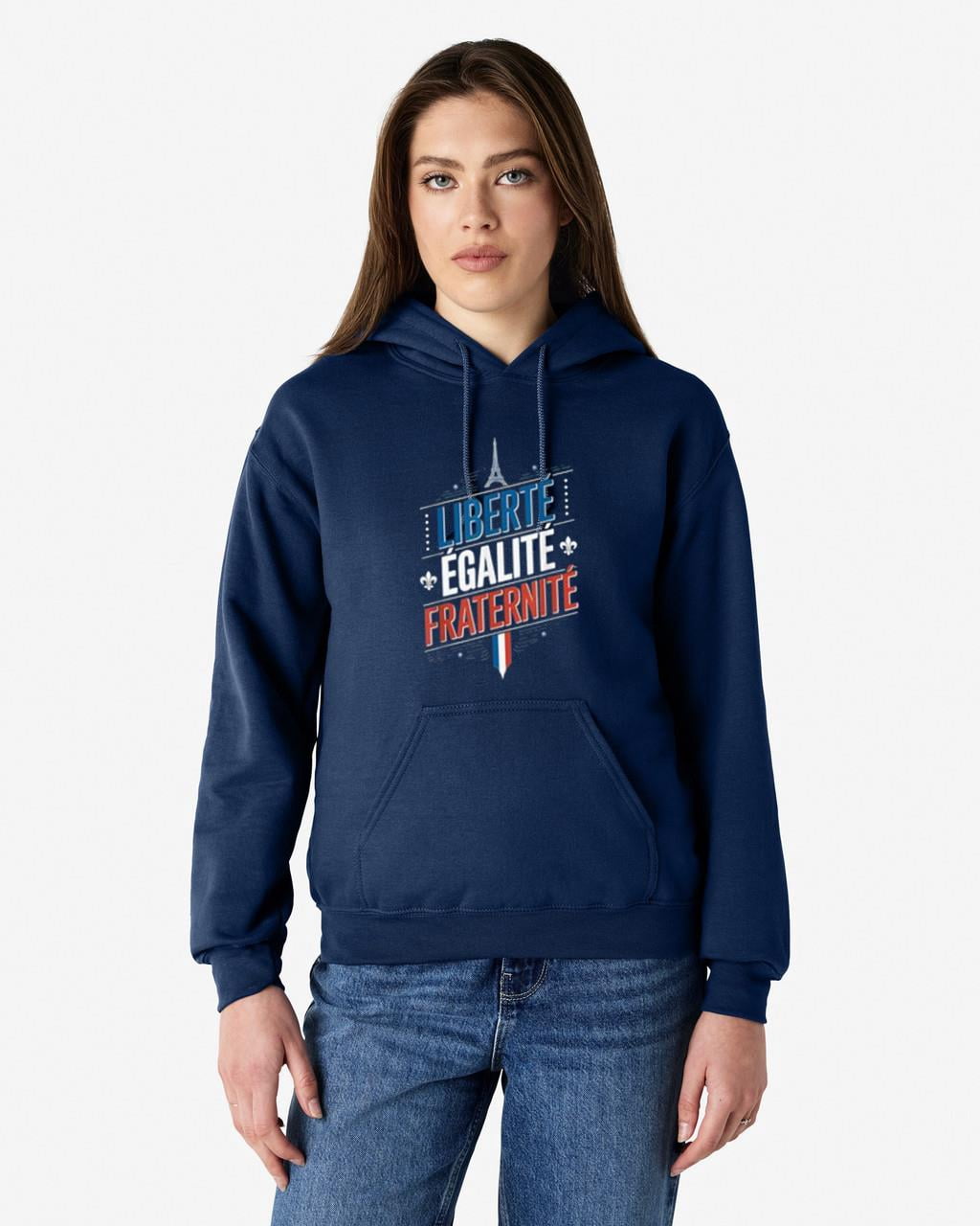 Liberte Egalite Fraternite France July 14th Themed Art Hoodie, for men ...