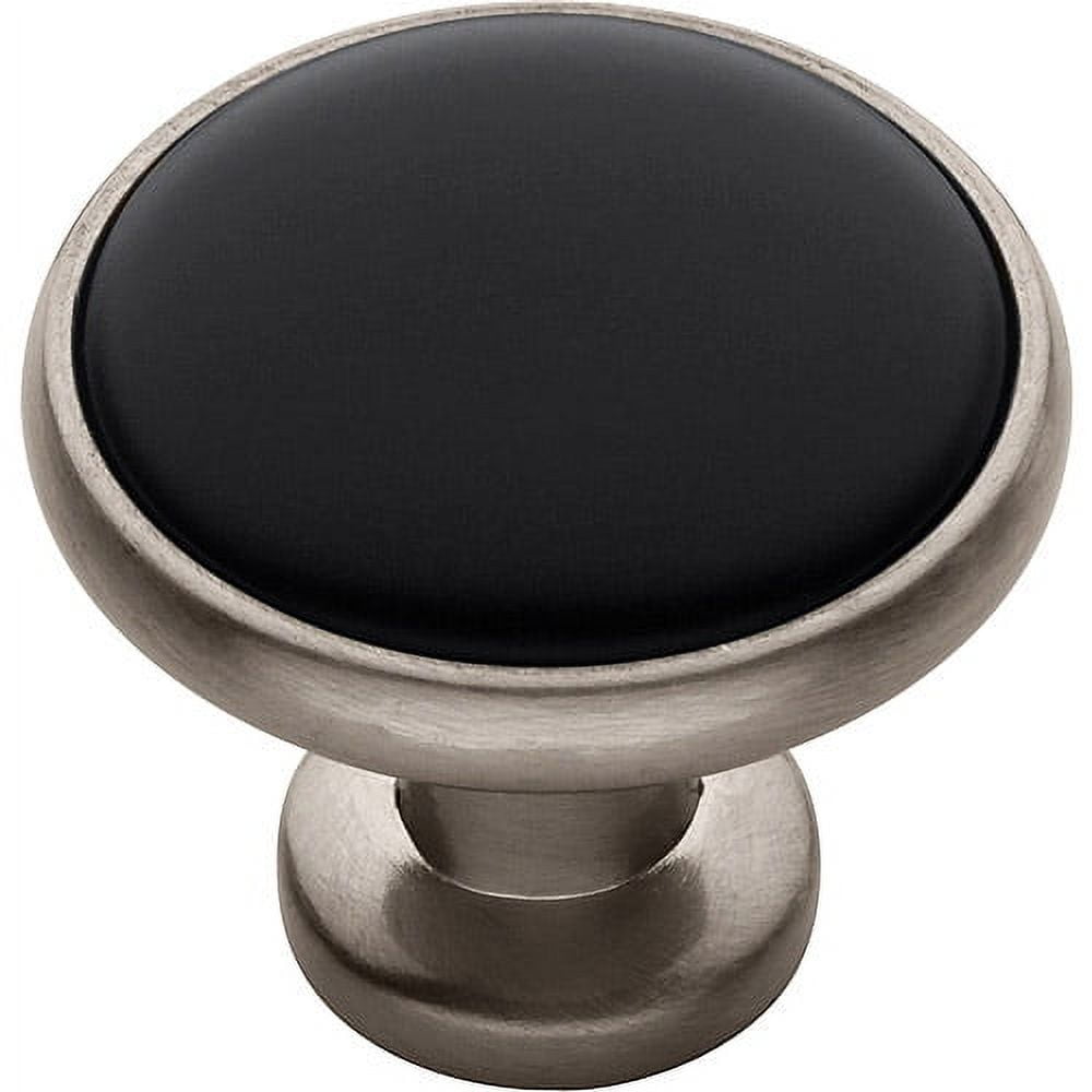 Liberty 1-1/4" Ceramic Insert Knob, Satin Nickel and Black - Walmart.com