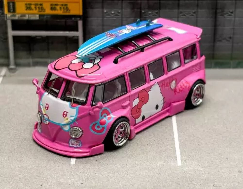 Liberty 1:64 Pink VW T1 Camper Van Bus Kombi Sport Model Diecast Metal ...