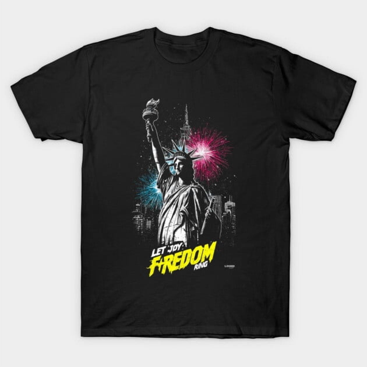 Liberty American Flag Patriotic Freedom Graphic G7140 Unisex T-Shirt ...