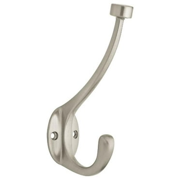 Liberty Coat and Hat Hook with Round Base, Satin Nickel - Walmart.com