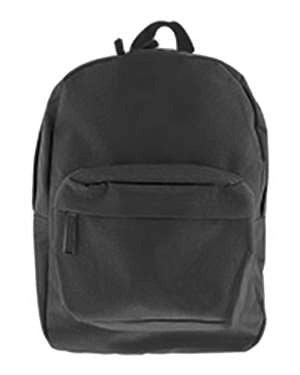Liberty Bags 16" Basic Backpack - Unisex Adults Travel Bookbag, Black ...