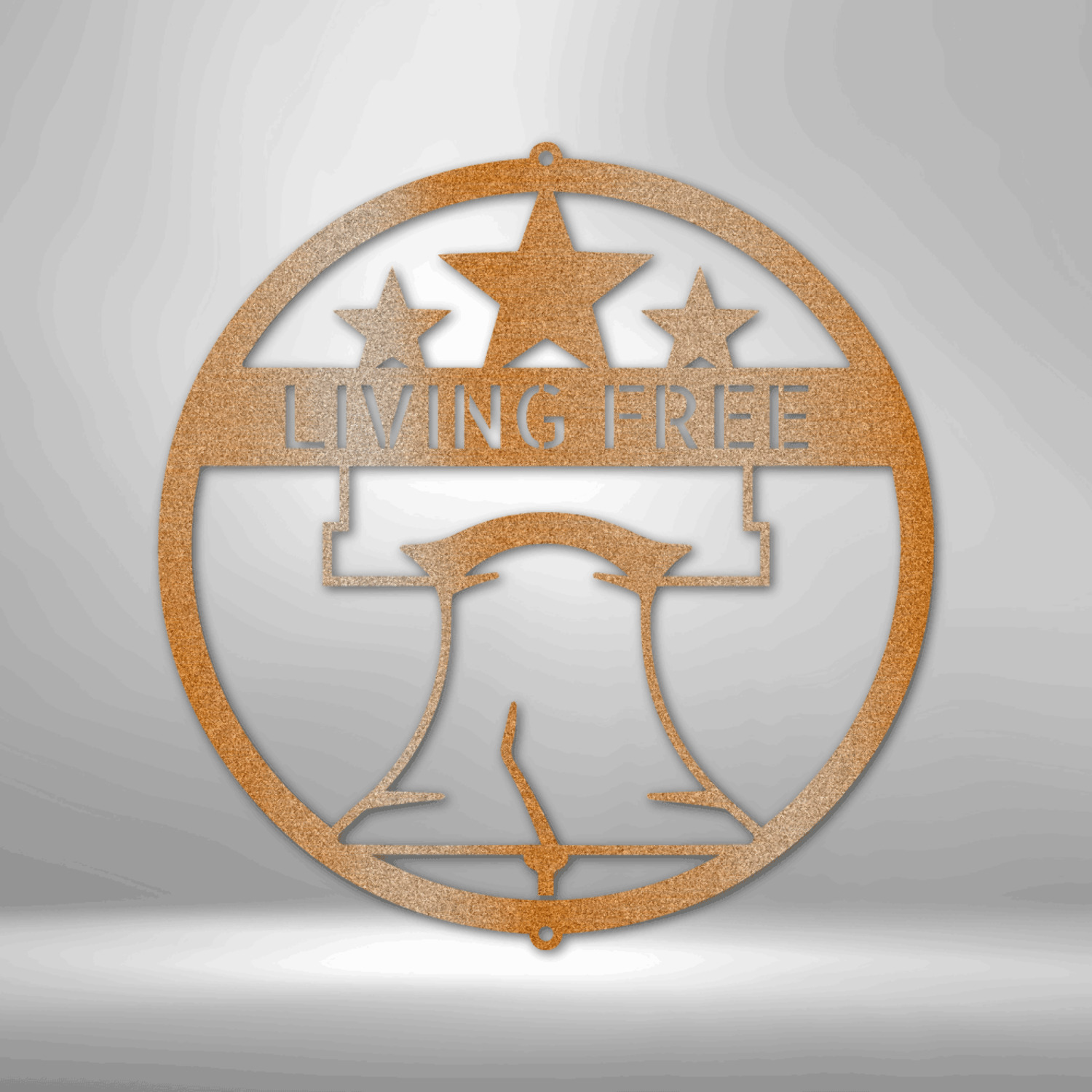 Custom Liberty Bell Metal Monogram Wall Sign - SS184 - Walmart.com