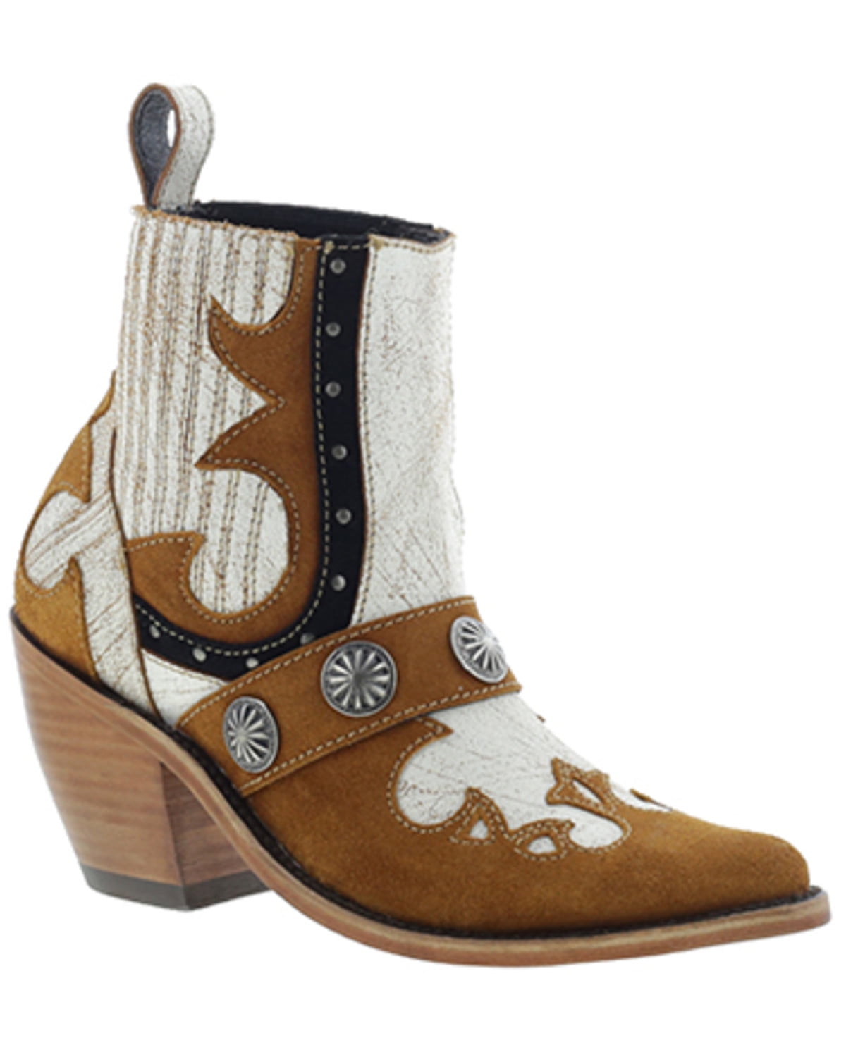 Liberty Black Women's Cobre Alejandra Concho Western Booties Round Toe ...