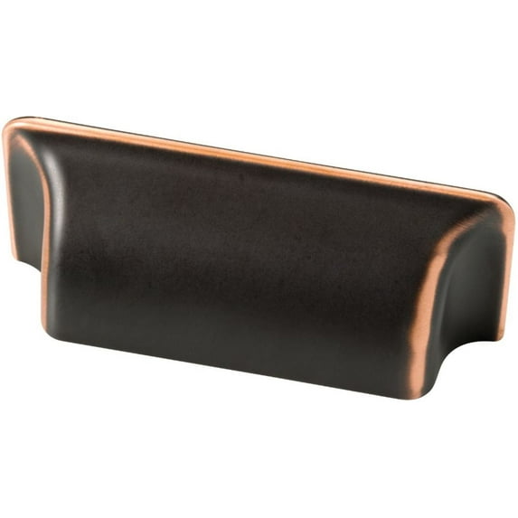 Liberty Bronze with Copper Highlights 3" Rectangular Bin Pull - Walmart.com