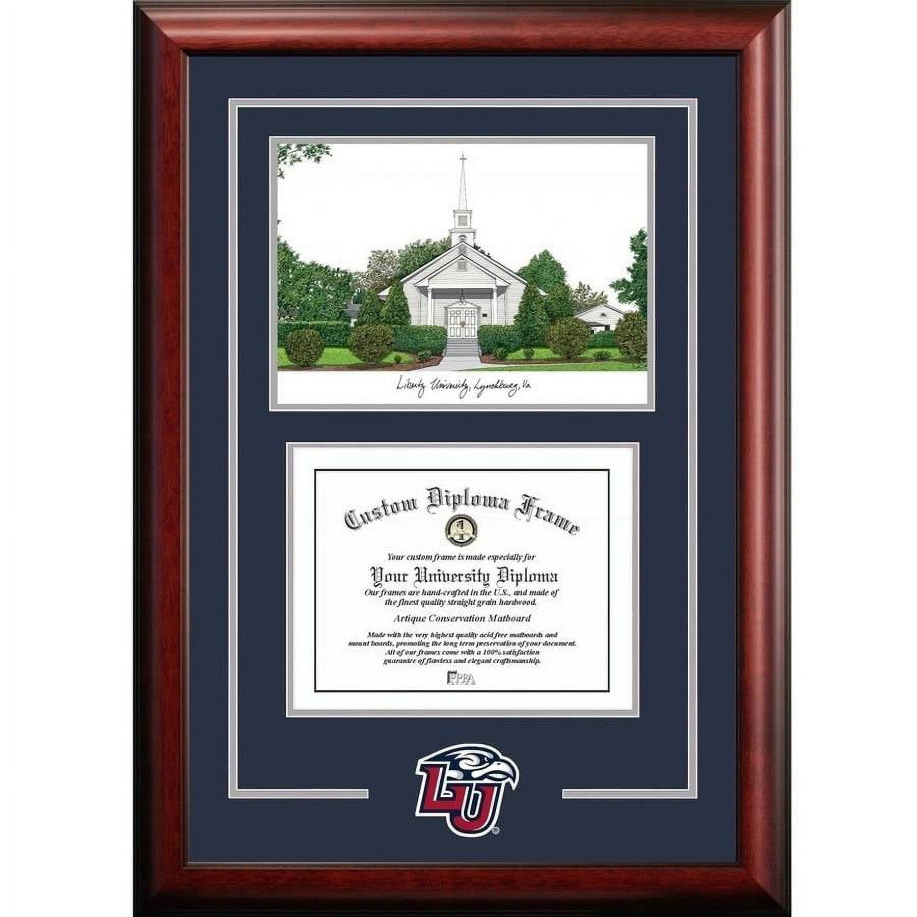 Liberty Flames 8.5" x 11" Spirit Graduate Diploma Frame - Walmart.com