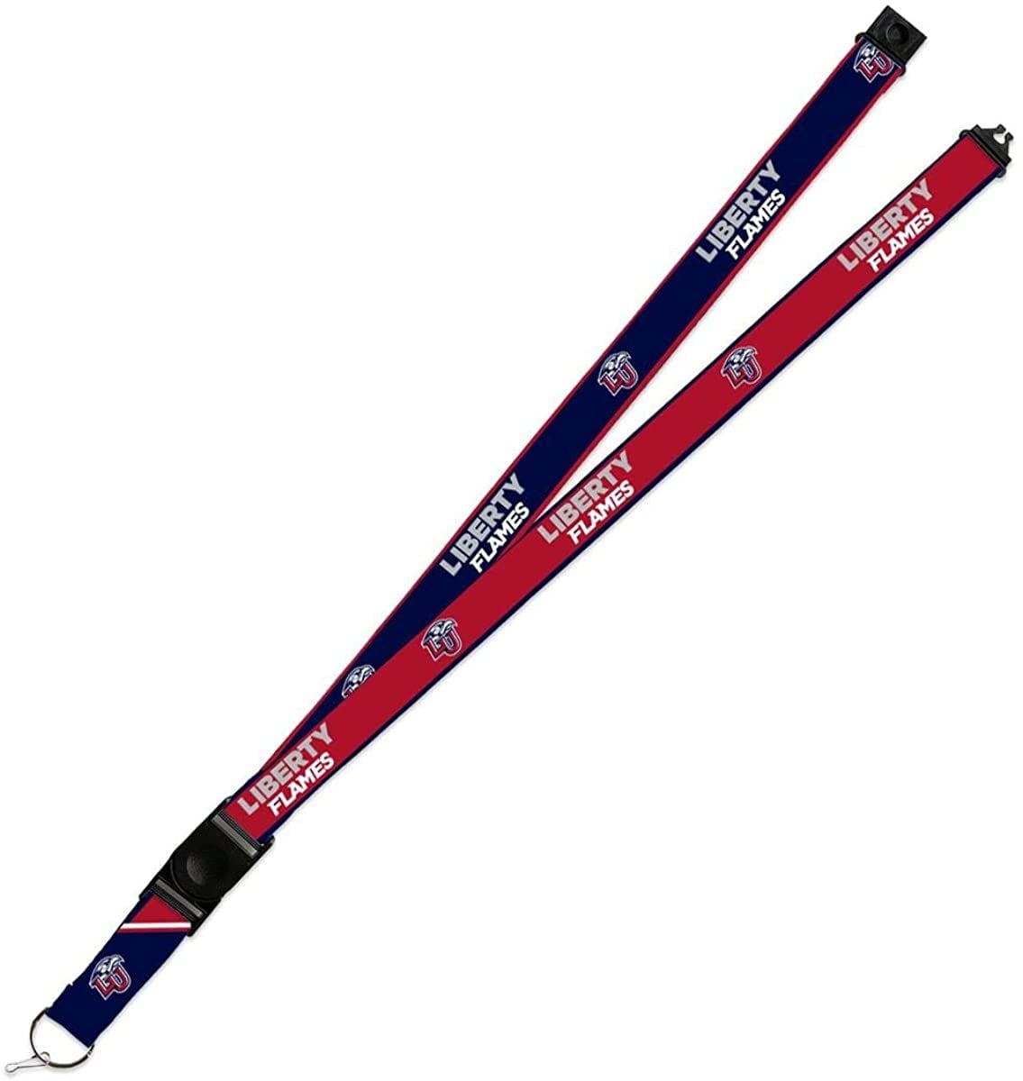 Liberty Flames Lanyard Keychain 2-sided Breakaway Clip University ...