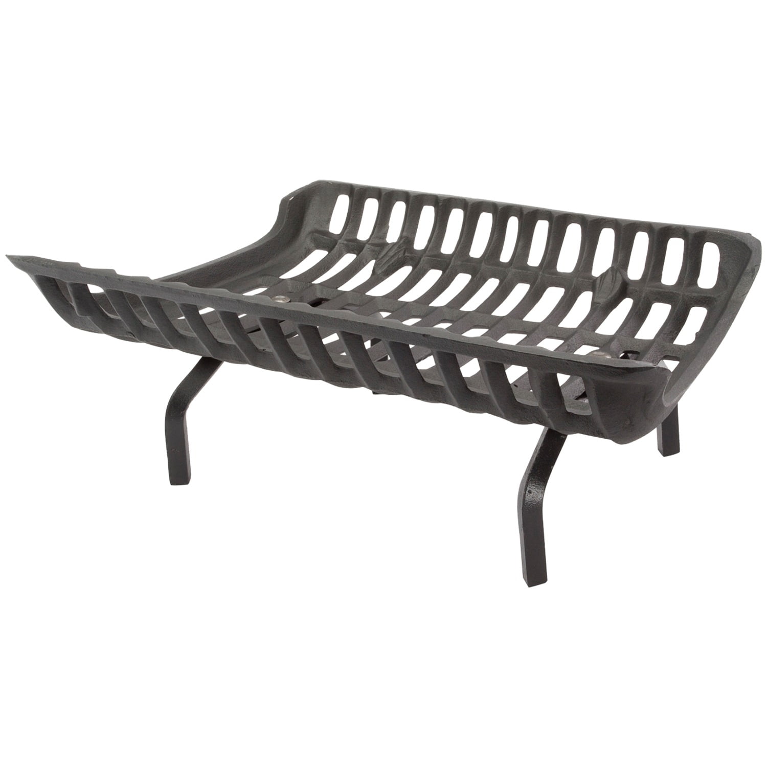 Liberty Foundry G1024-4 24" Heavy-Duty Cast-Iron Fireplace Grate (4" Clearance) - Walmart.com
