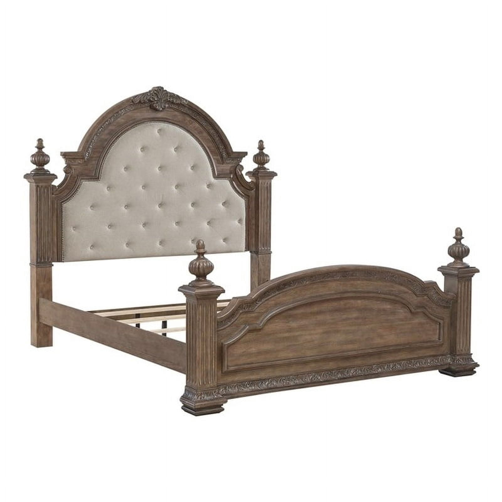 Liberty Furniture Carlisle Court Wood King Size Poster Bed in Chestnut ...