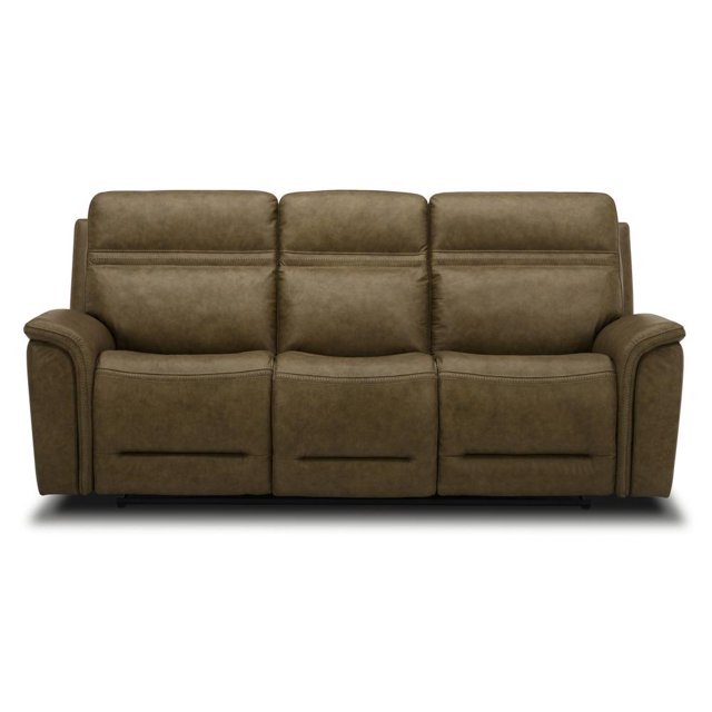 Liberty Furniture Genuine Cooper Top Grain Leather Power Reclining Sofa ...