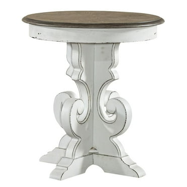 Magnolia Manor European Design White End Table for Wood Living Room ...