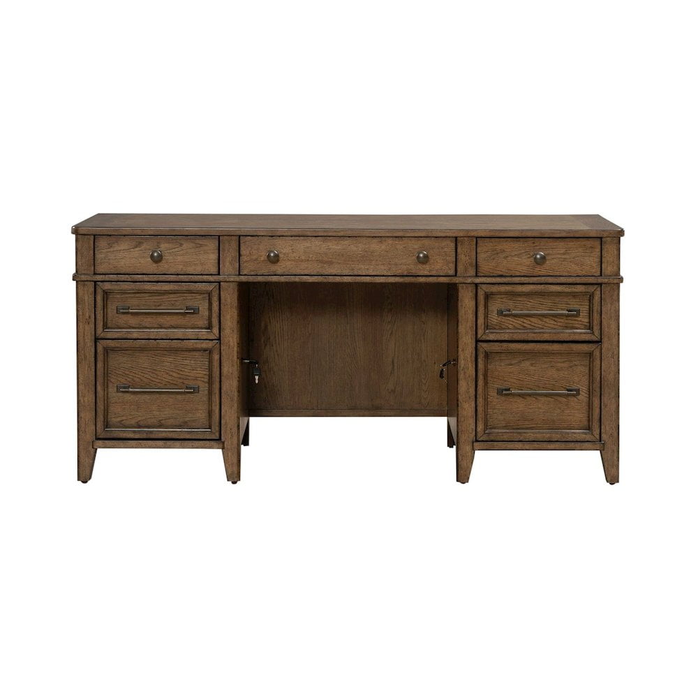 Liberty Furniture Jr Executive Credenza, Keyboard Tray, Locking File ...