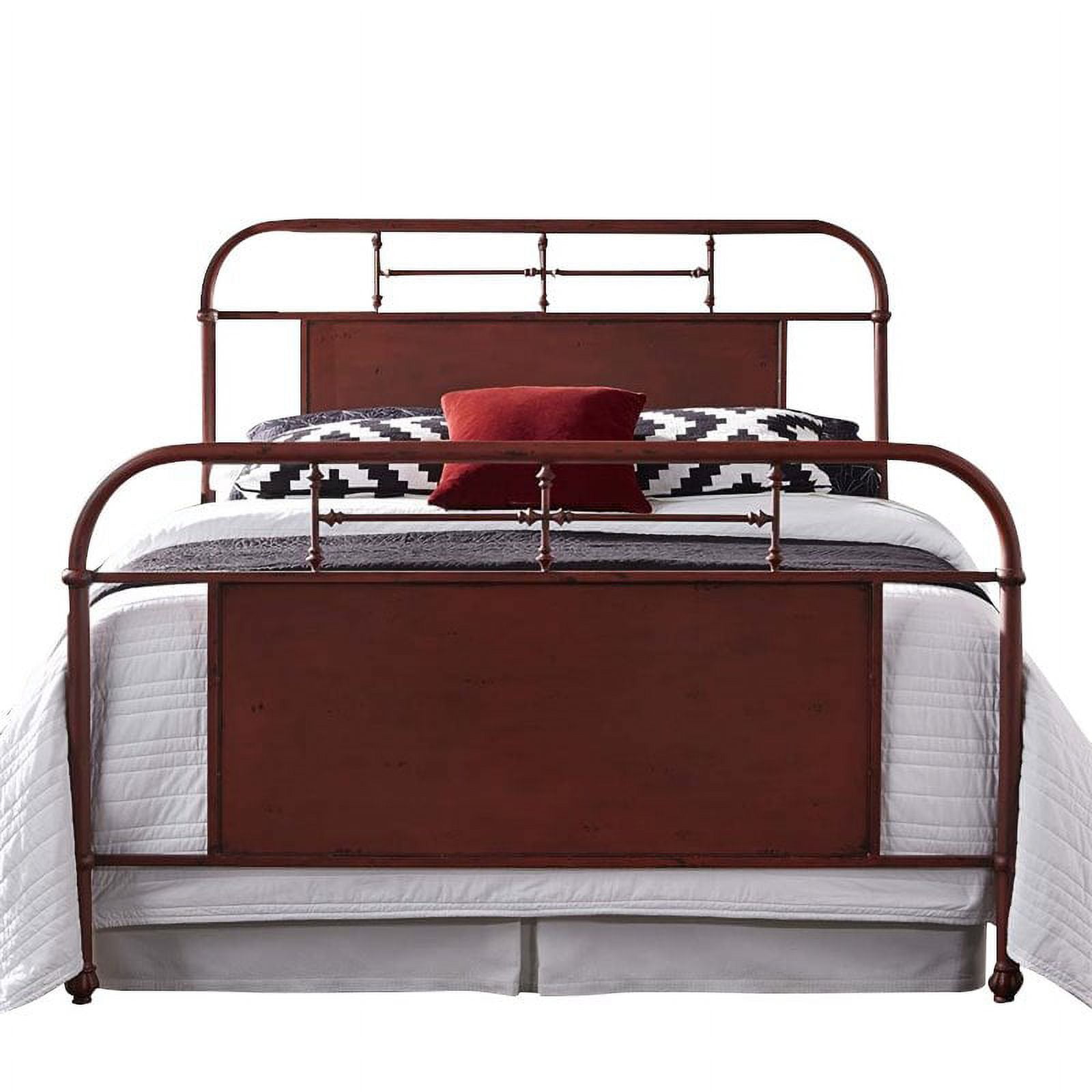 Liberty Furniture Vintage Queen Metal Bed - Red - Walmart.com