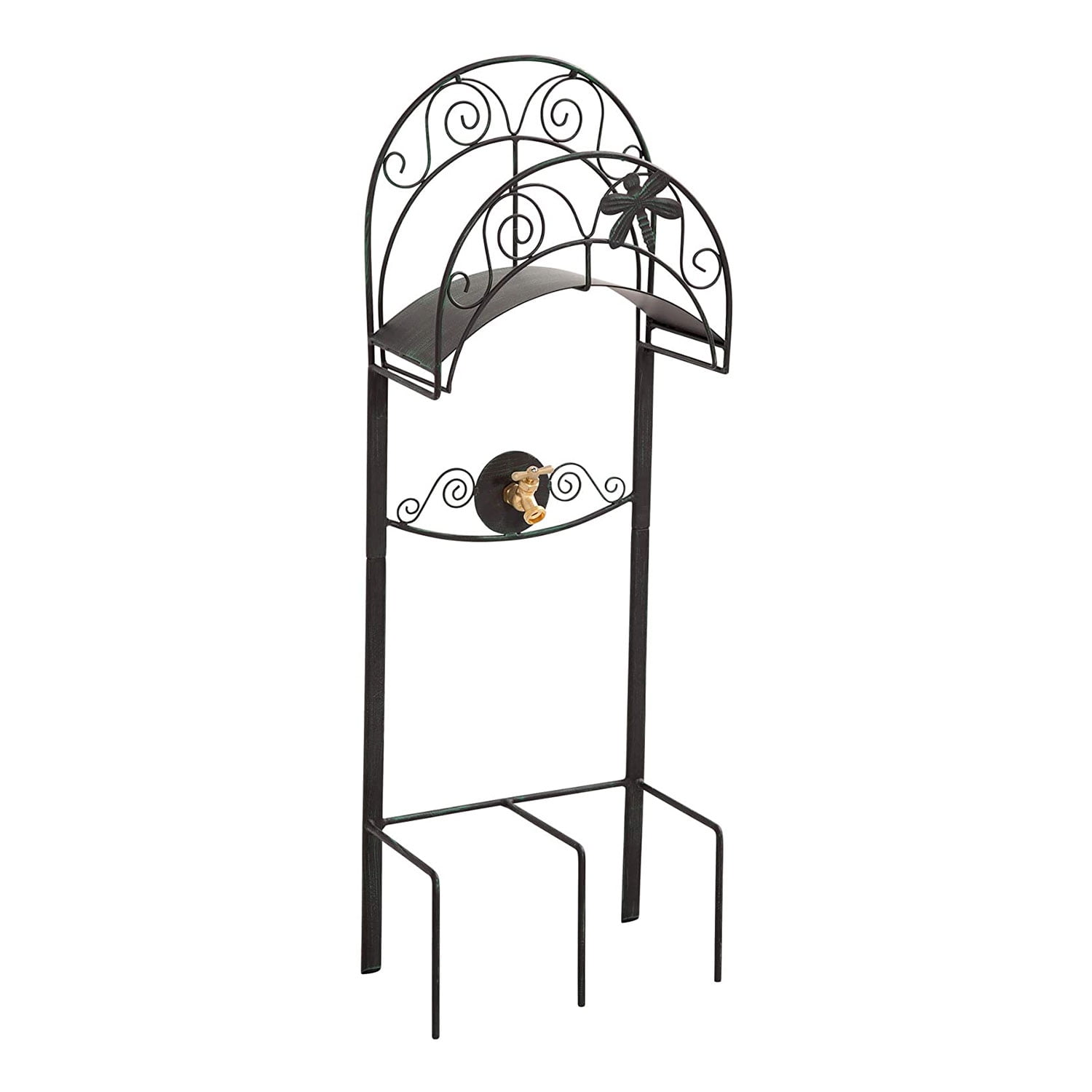 Liberty Garden 642-KD Outdoor Dragonfly Decorative Hose Holder Stand ...