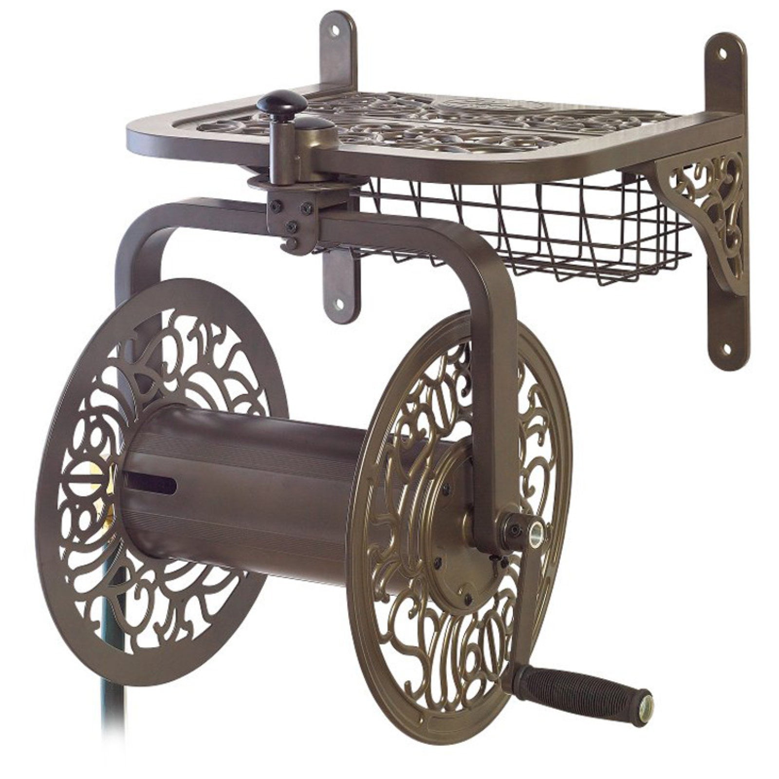 Liberty Garden Decorative Cast Aluminum Navigator Rotating Garden Hose ...