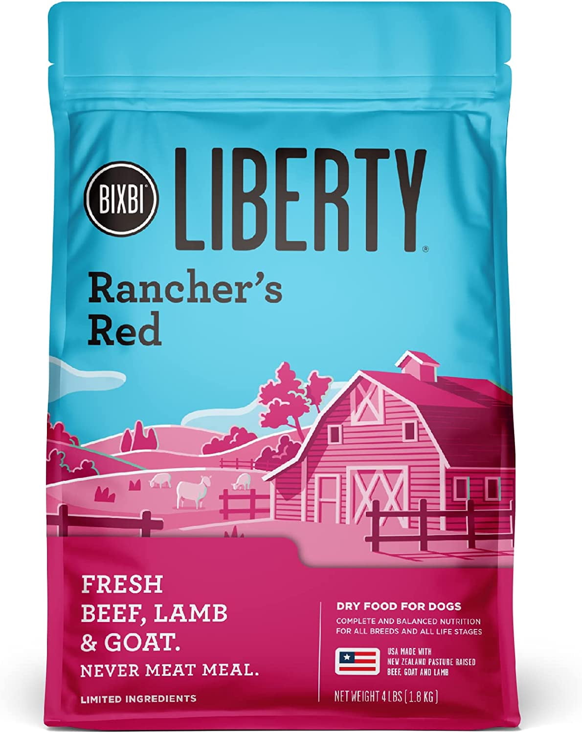 Liberty Grain Friendly Dry Dog Food, Rancher'S Red Recipe, 4 Lbs ...