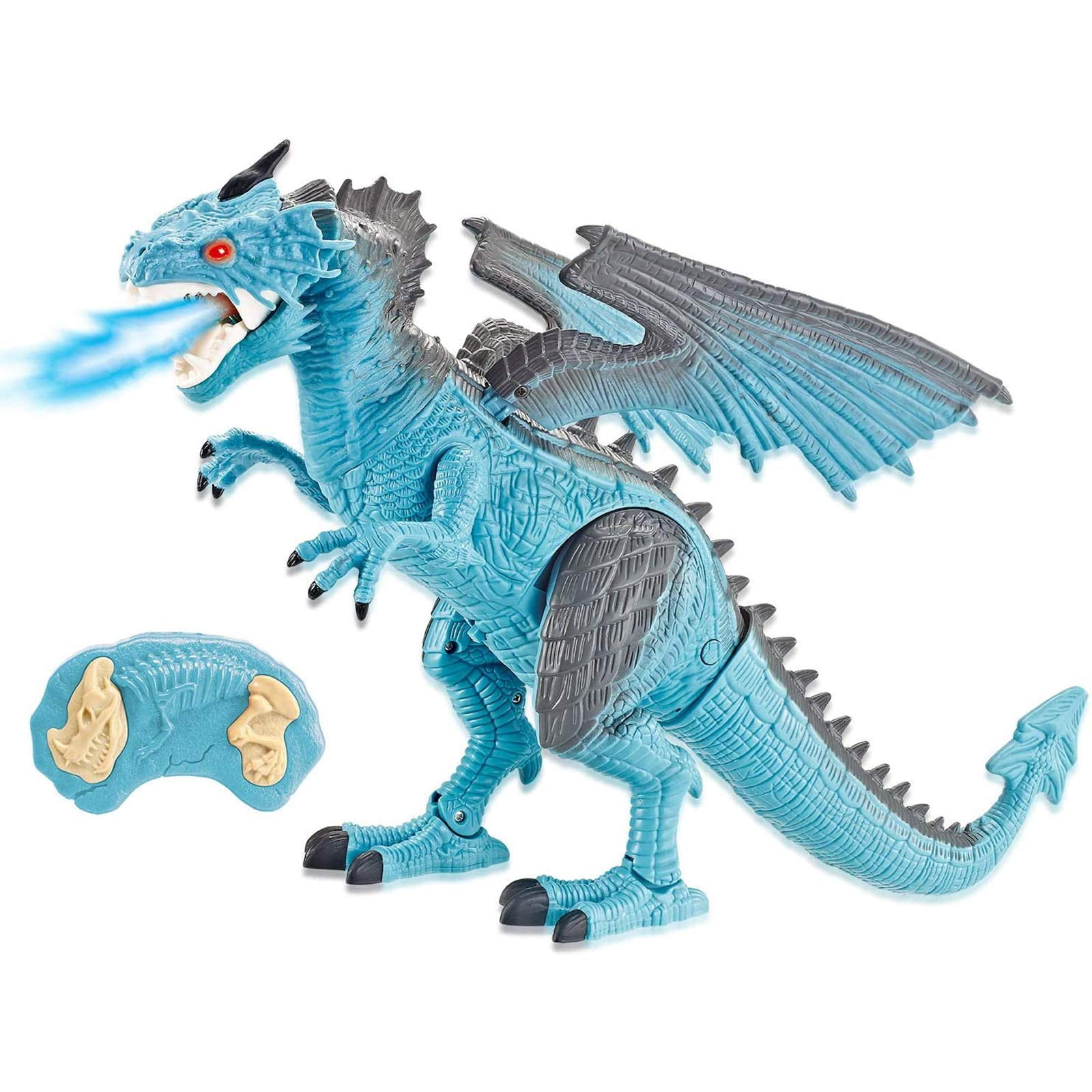 Liberty Imports Remote Control RC Dragon Toy - LED Light Up Walking ...