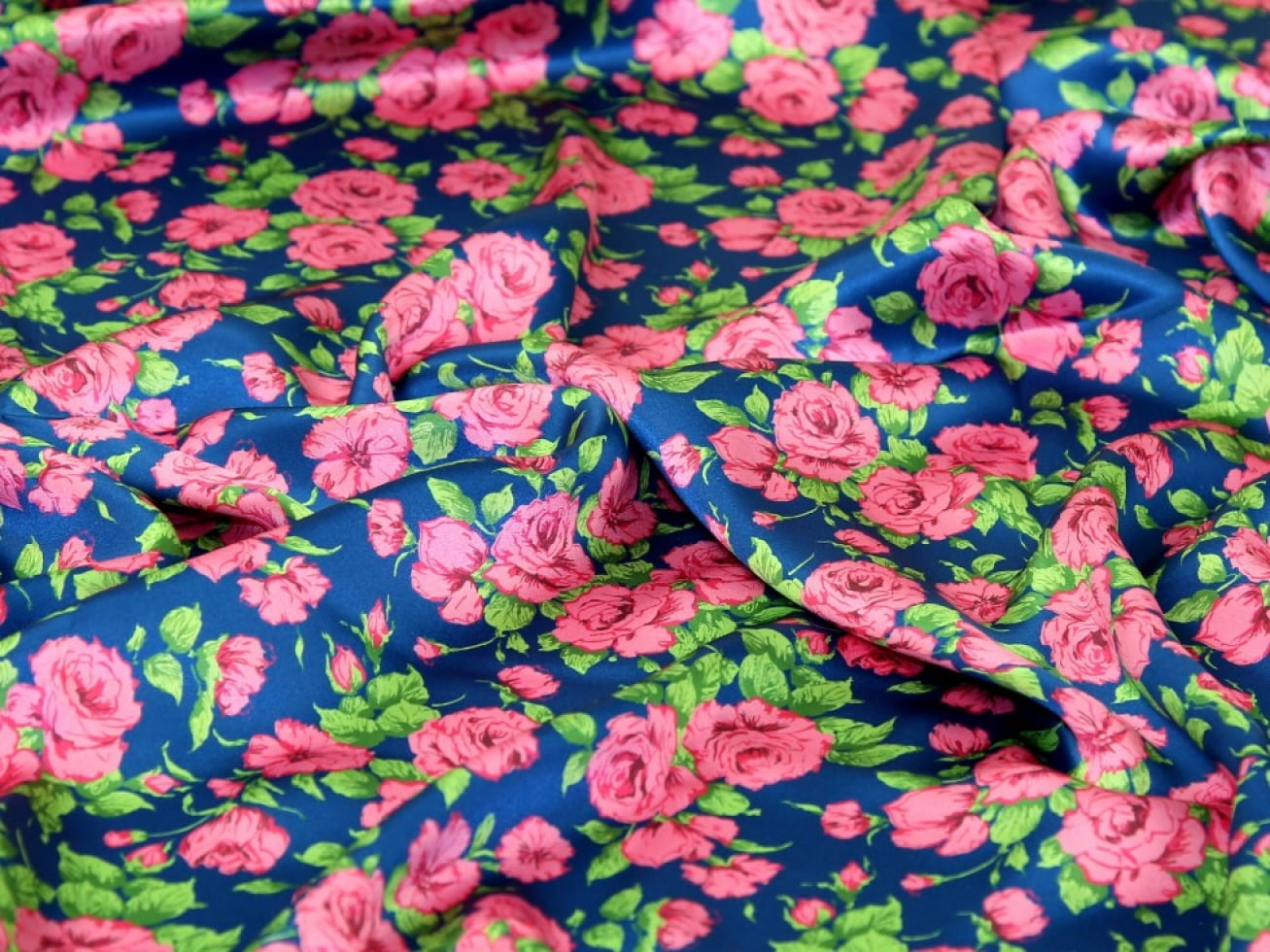 Liberty London Carline Rose Belgravia Silk Satin Fabric Pink - per yard ...