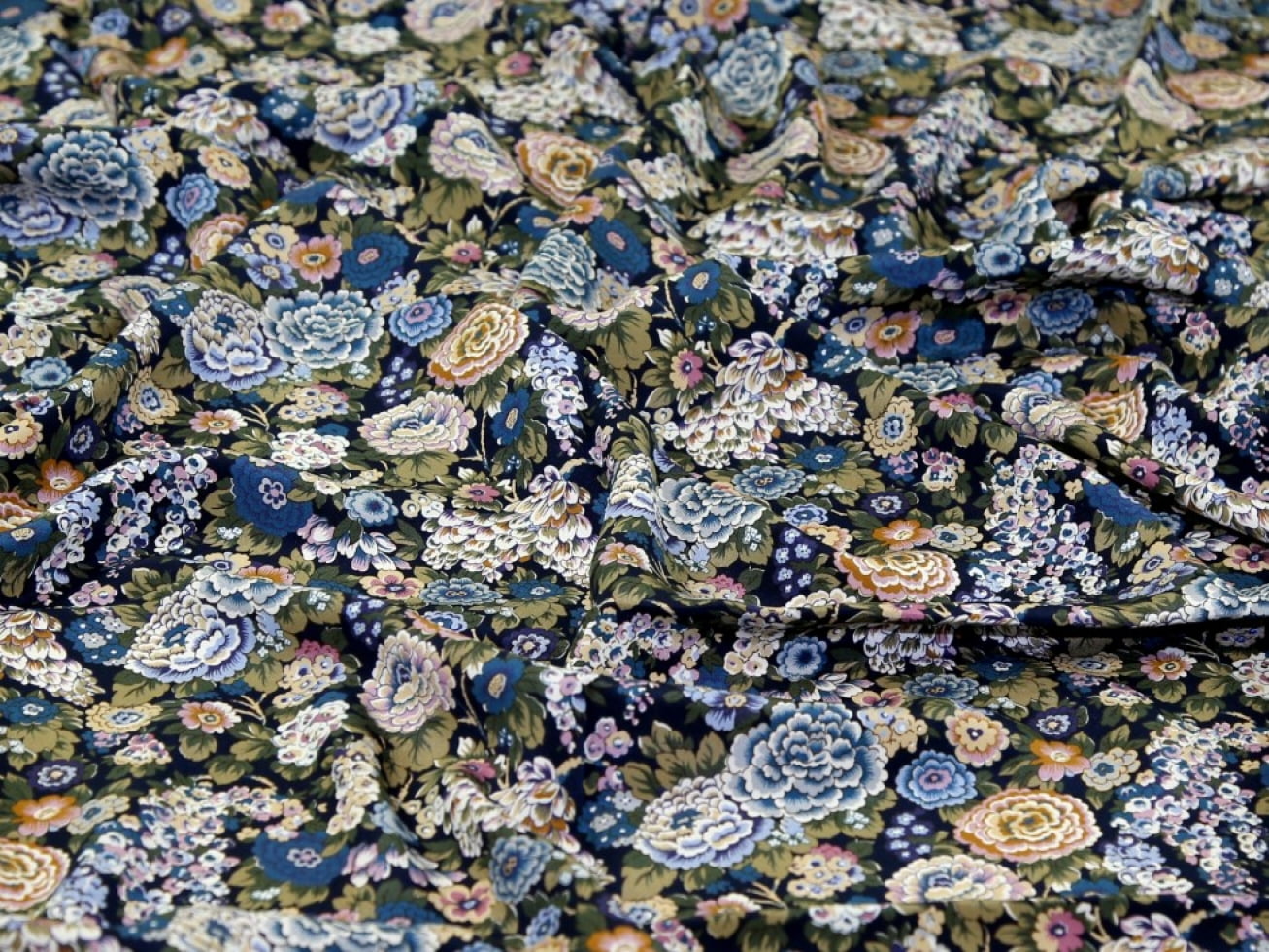 Liberty London Elysian Day Kensington Silk Crepe de Chine Fabric - per yard - Walmart.com