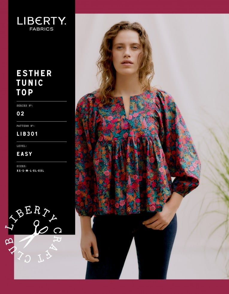 Liberty London Sewing Pattern Esther Tunic Top Women XS-XXL Tops ...