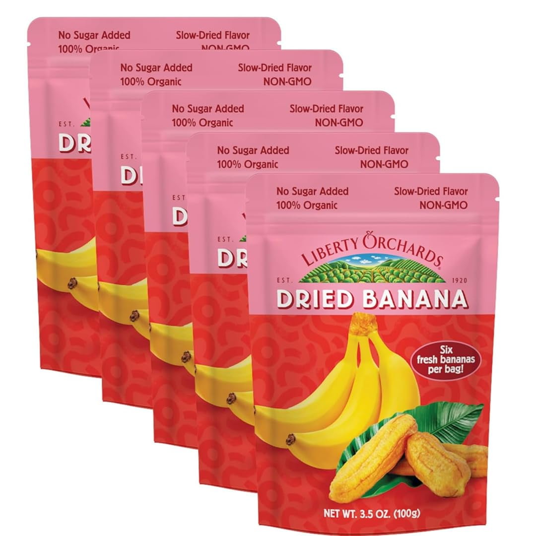 Liberty Orchard Organic Whole YYF14 Dried Banana - Naturally Sweetened ...