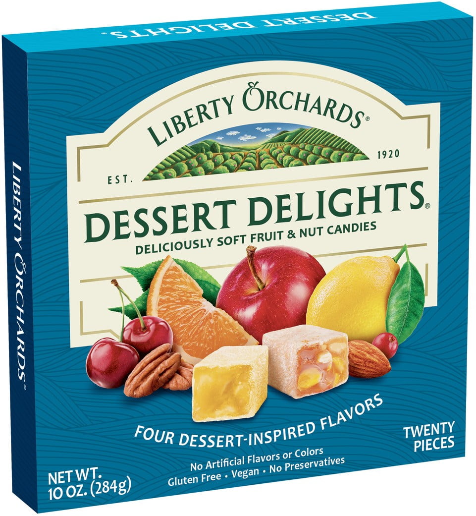Liberty Orchards 10oz Dessert Delights Holiday Gift Box, 20 Pieces ...