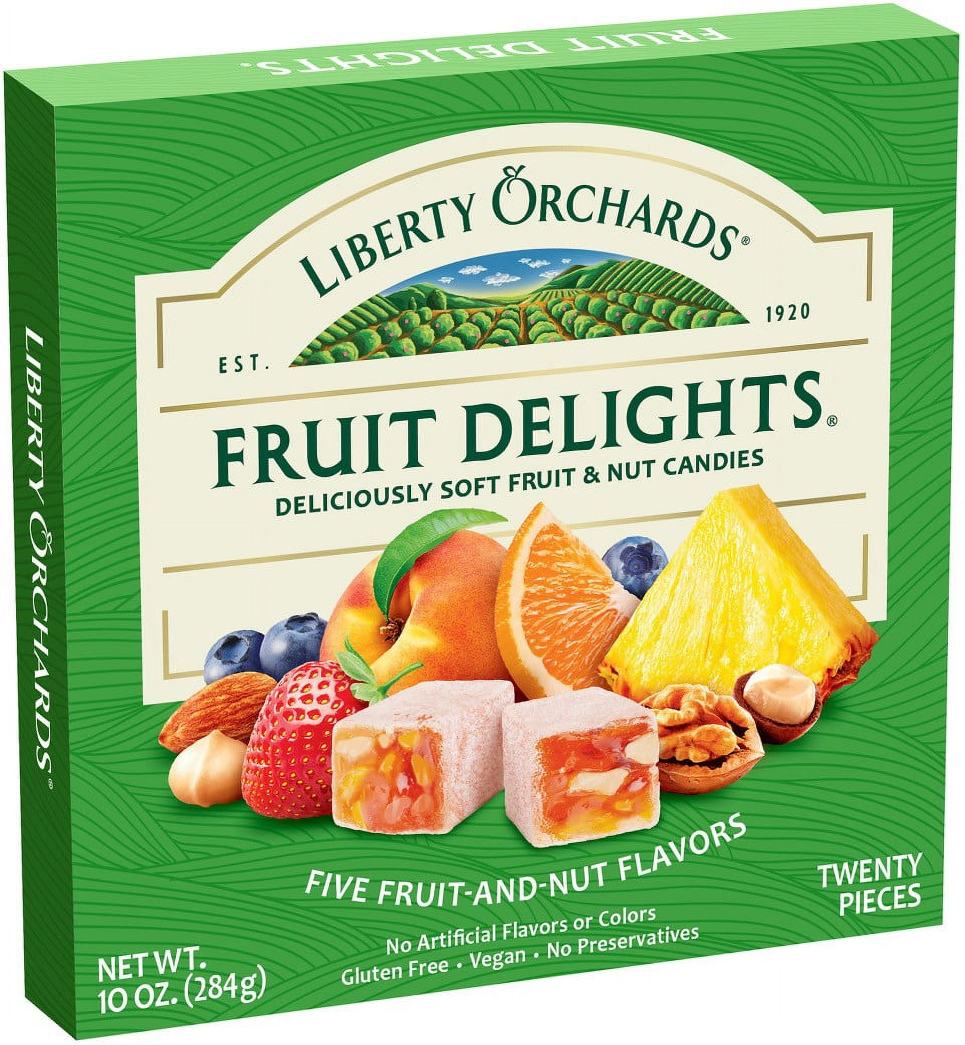 Liberty Orchards 10oz Fruit & Nut Delights, Strawberry & Walnut, 20 ...