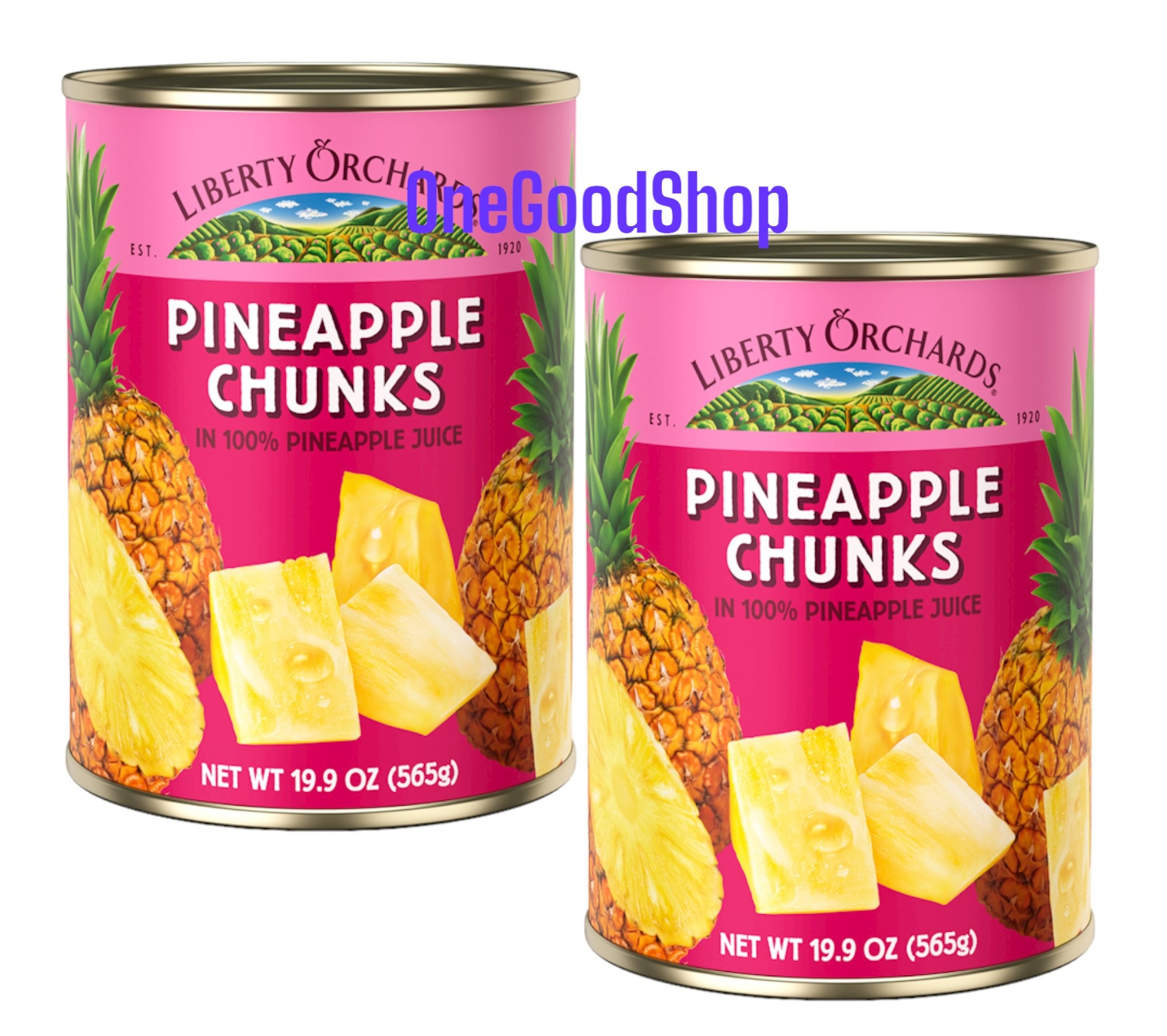 Liberty Orchards 2 Pack of Pineapple Chunks 19.9oz/each - Walmart.com
