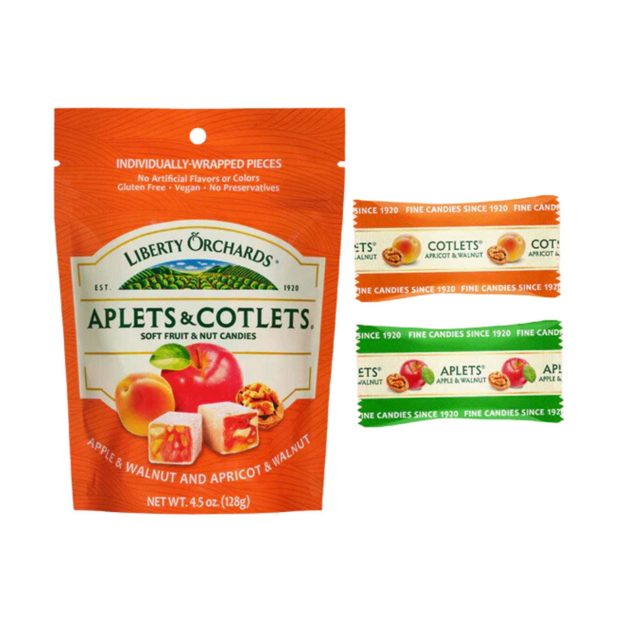 Liberty Orchards Aplets Cotlets 4.5 Ounce - Walmart.com