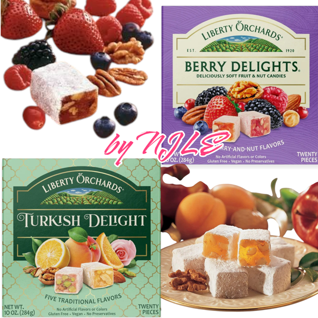 Liberty Orchards Berry Delight and Turkish Delights, Kosher 10oz/each ...