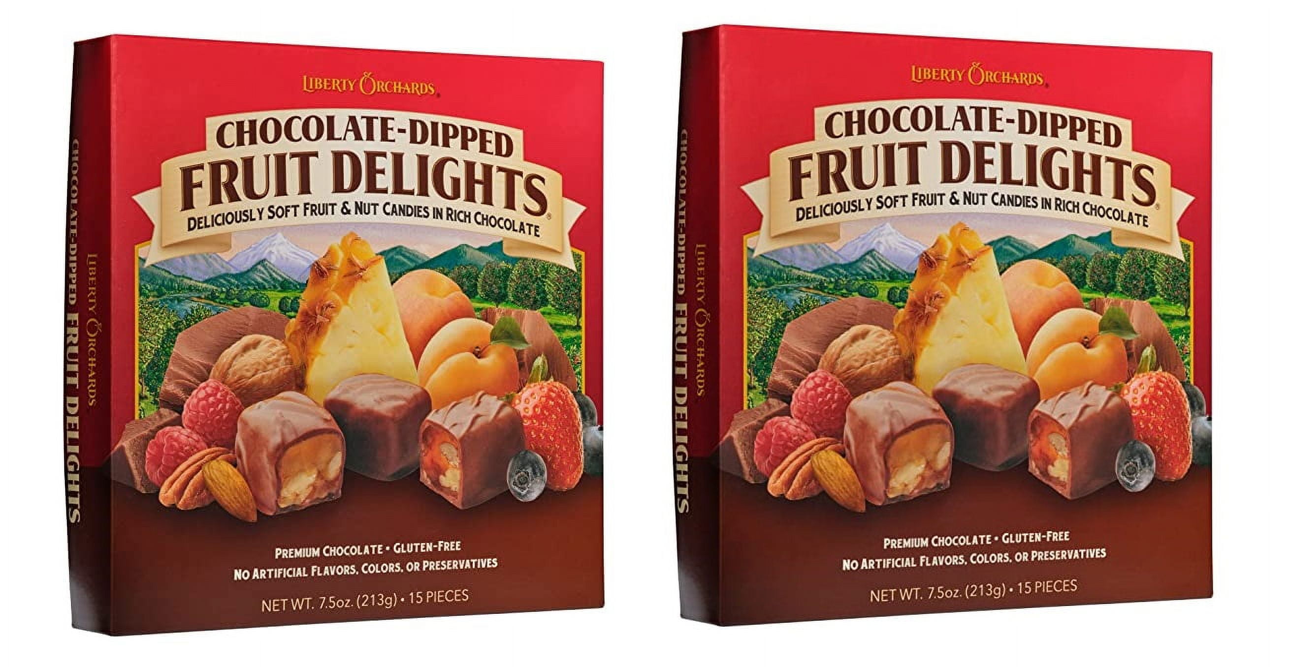 Liberty Orchards Chocolate-Dipped Fruit Delights, 7.5 Ounce (Pack of 2 ...