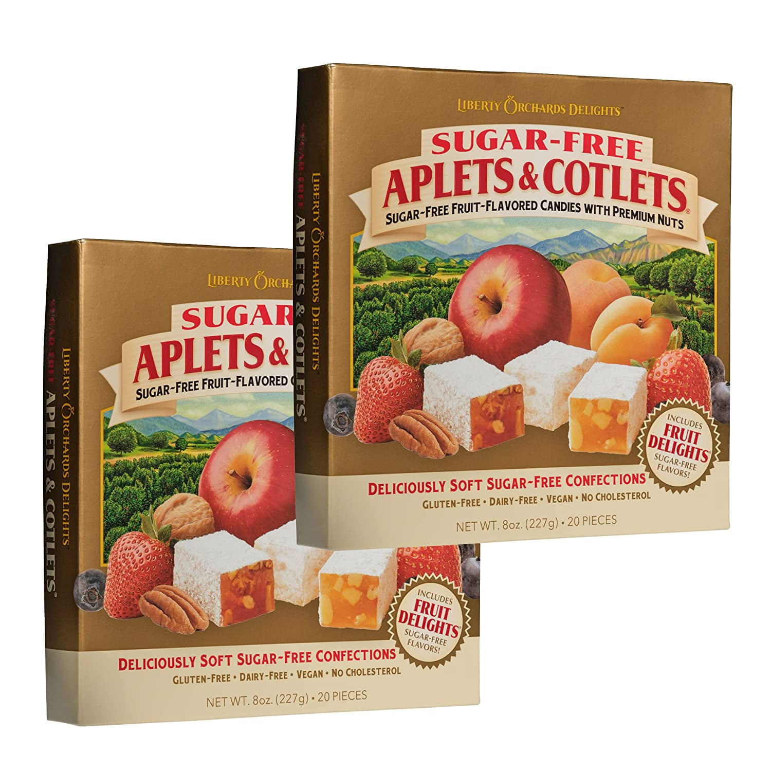 Liberty Orchards Sugar Free Aplets Cotlets, 8 Ounce - Walmart.com