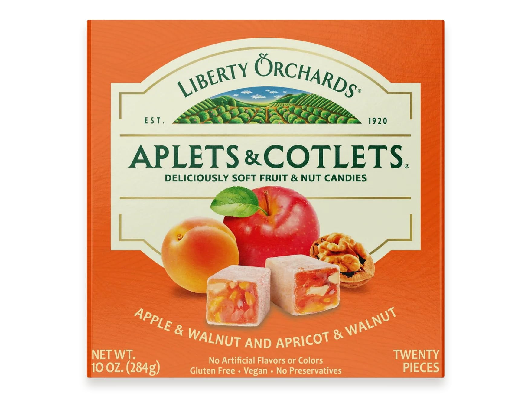 Liberty Orchards Original Aplets & Cotlets - Gourmet Chewy Snack in ...