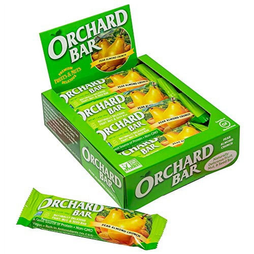 Liberty Orchards Pear Almond Crunch Orchard Bar 1.4 Ounce (Pack of 12 ...