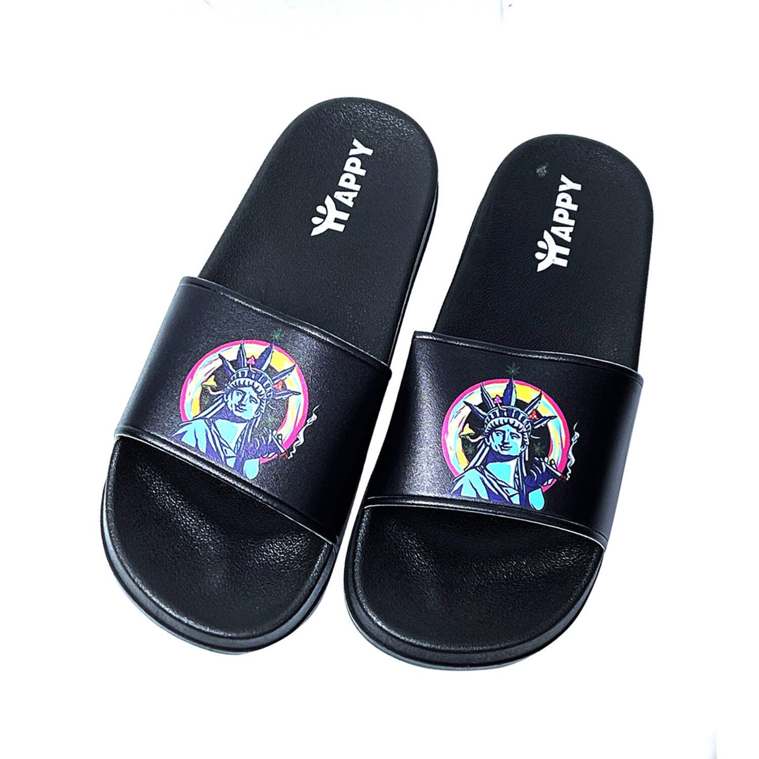 Liberty Print Slide Sandals - Walmart.com
