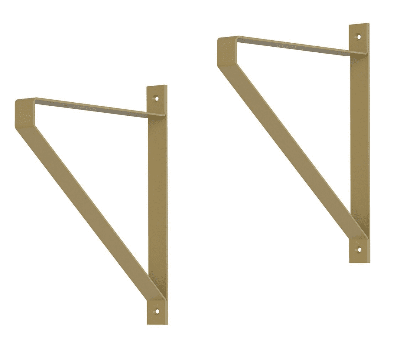 Liberty S44485Z-523 Brushed Brass Sleek Modern Nested Shelf Bracket (2-Pack) - Walmart.com