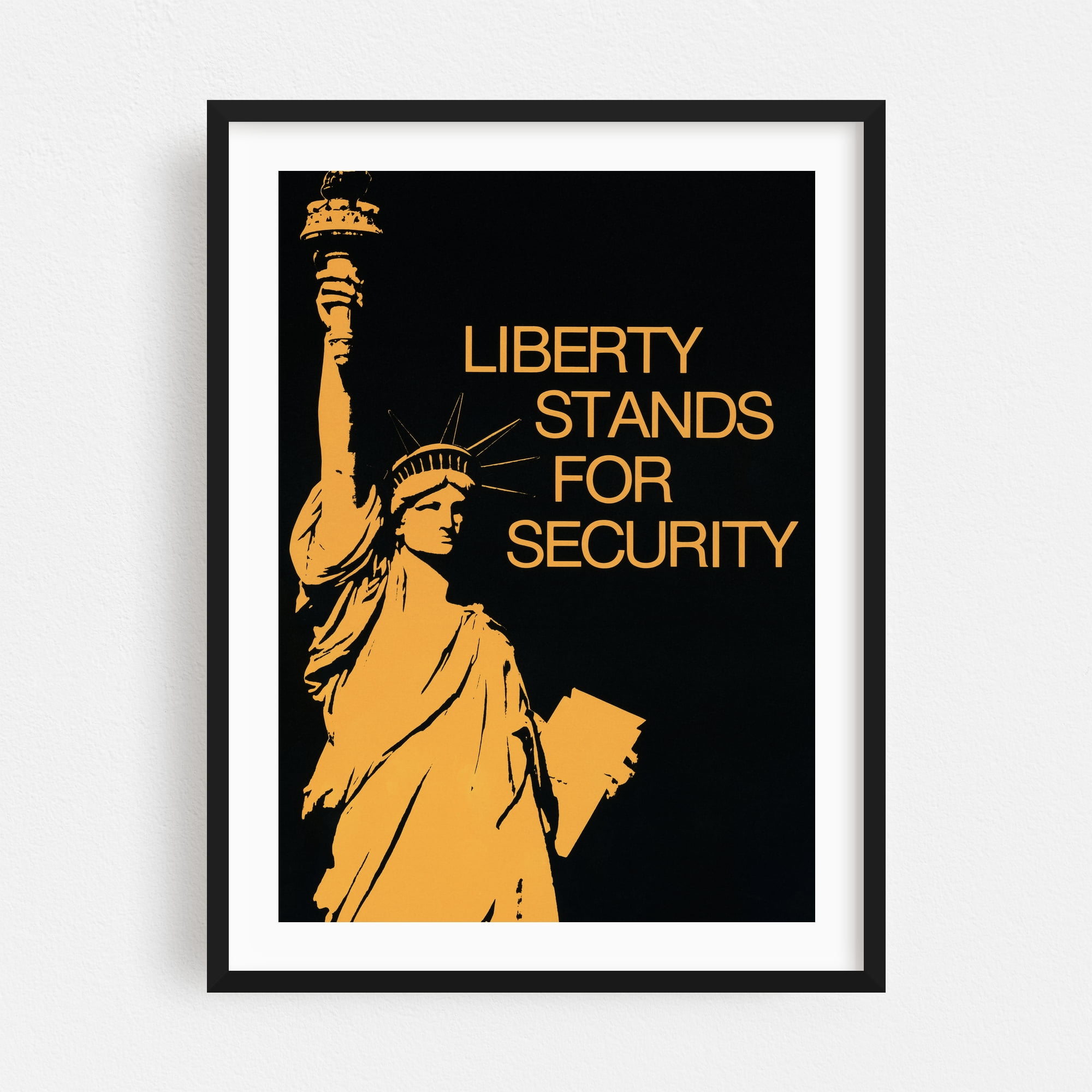 Liberty Stands For Security Poster Reproduction - Manhattan New York ...