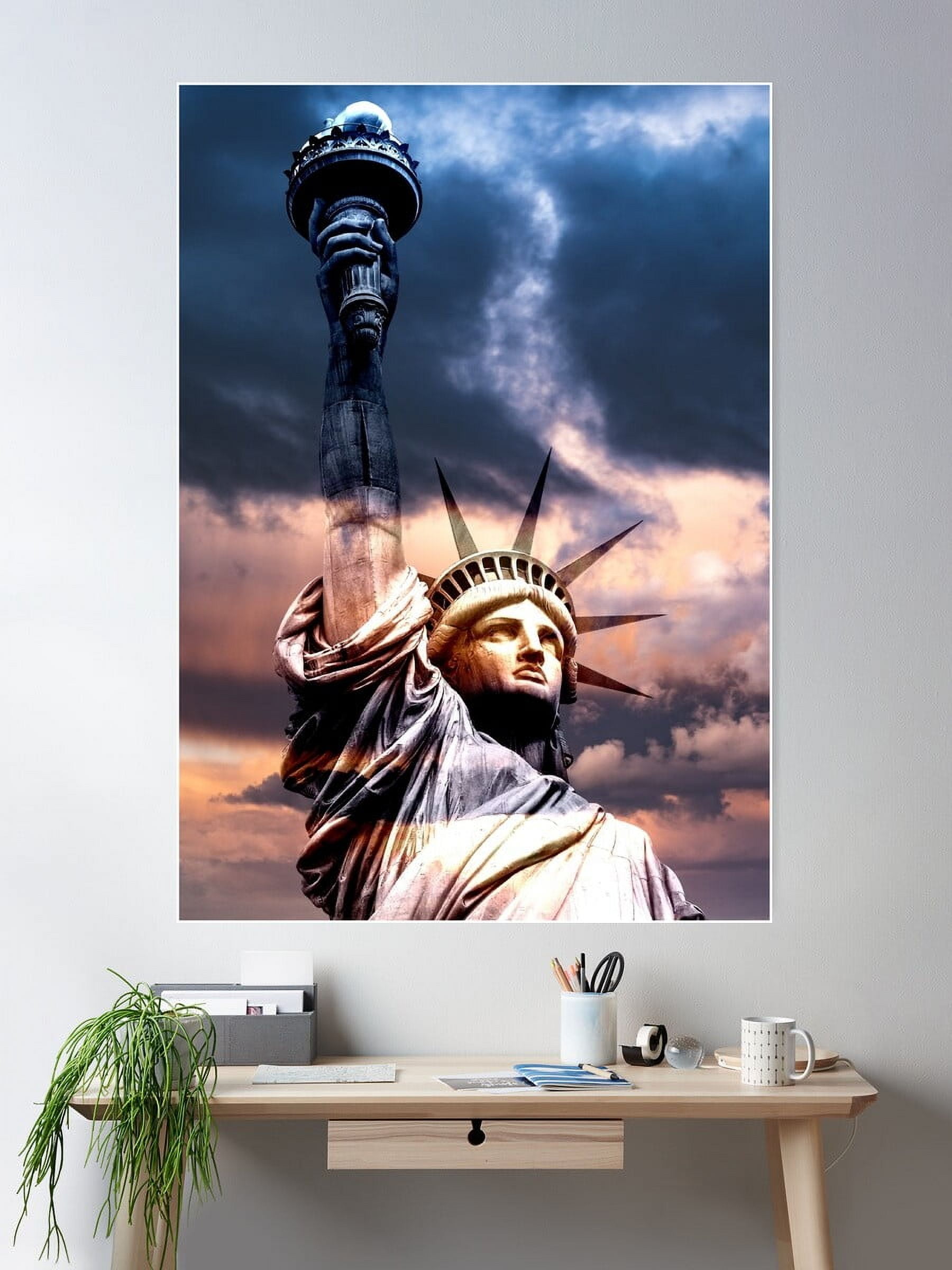 Liberty Strength Poster Wall Art, Modern Wall Decor For Living Room ...