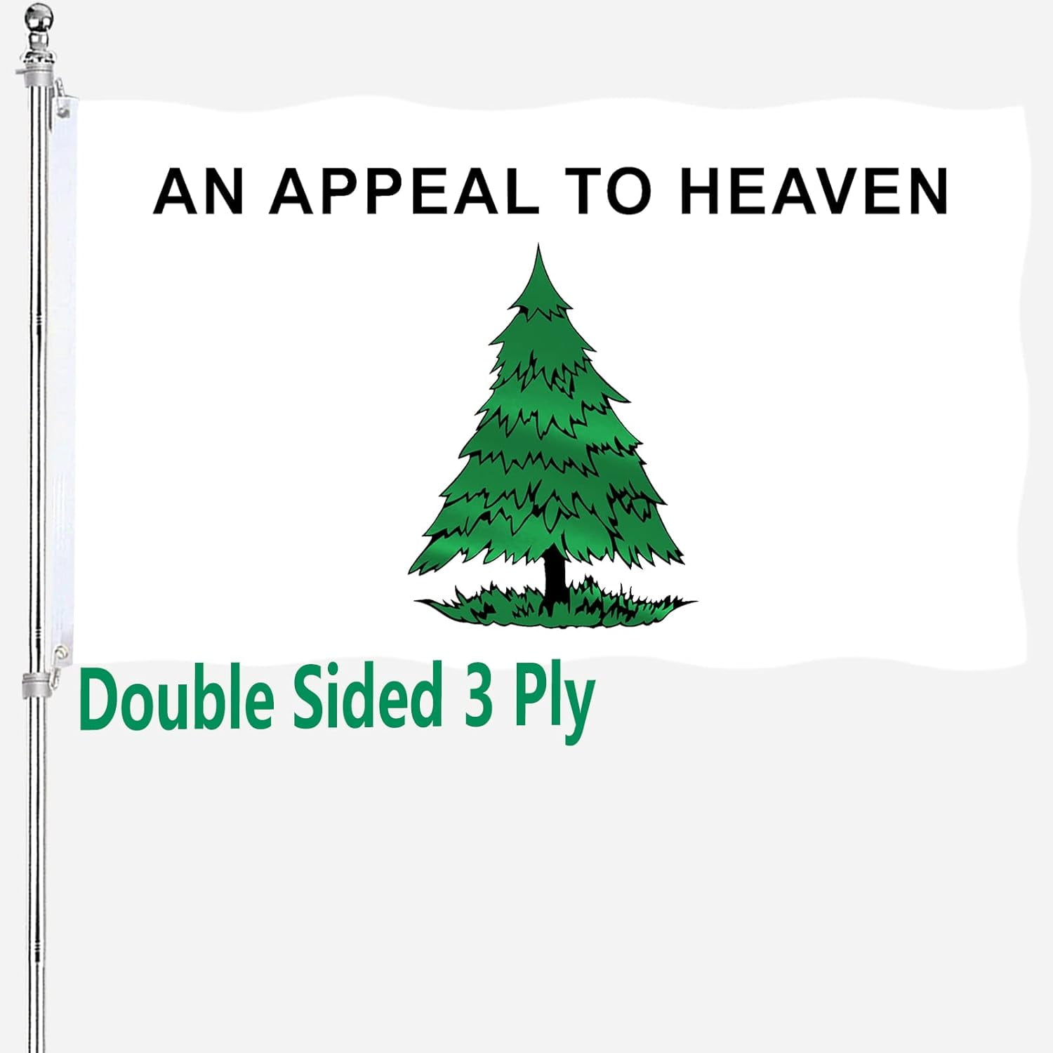 Liberty Tree Flag, 3Ply Polyester Heavy Duty Double Sided An Appeal to ...