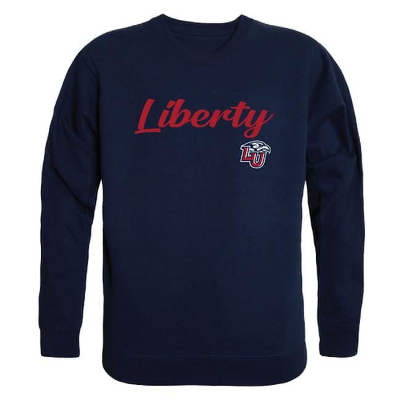 Liberty University Script Crewneck T-Shirt, Navy - Large - Walmart.com