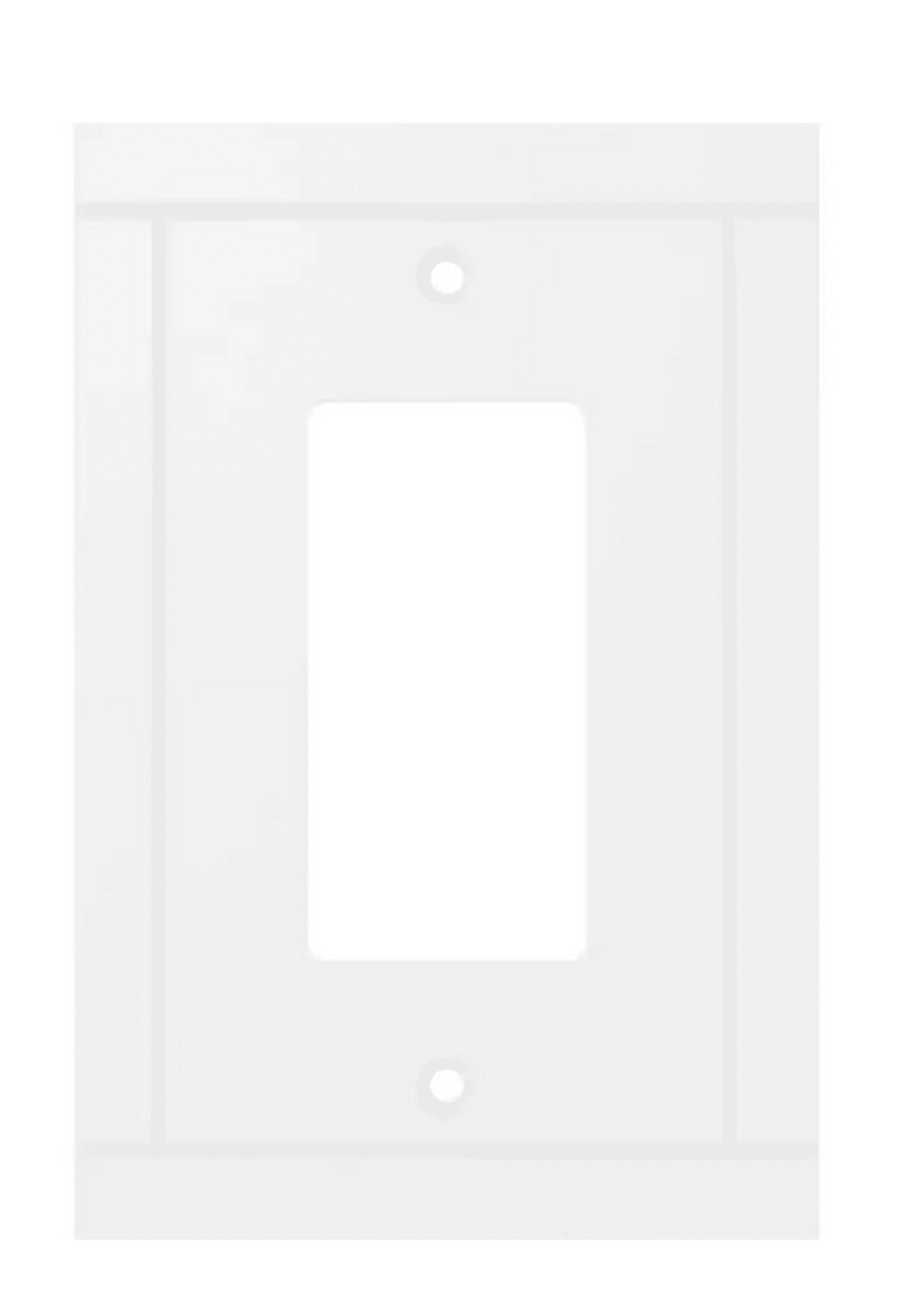Liberty W44654-PW Craftsman Single GFCI Decora Cover Plate Pure White ...