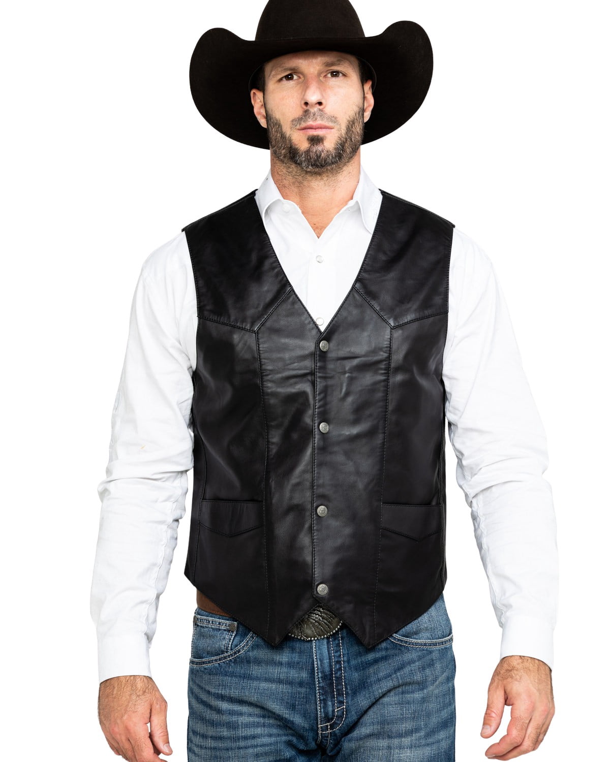 Liberty Wear Men's Jackson Lambskin Leather Vest Big - 250-BIG 3X US ...